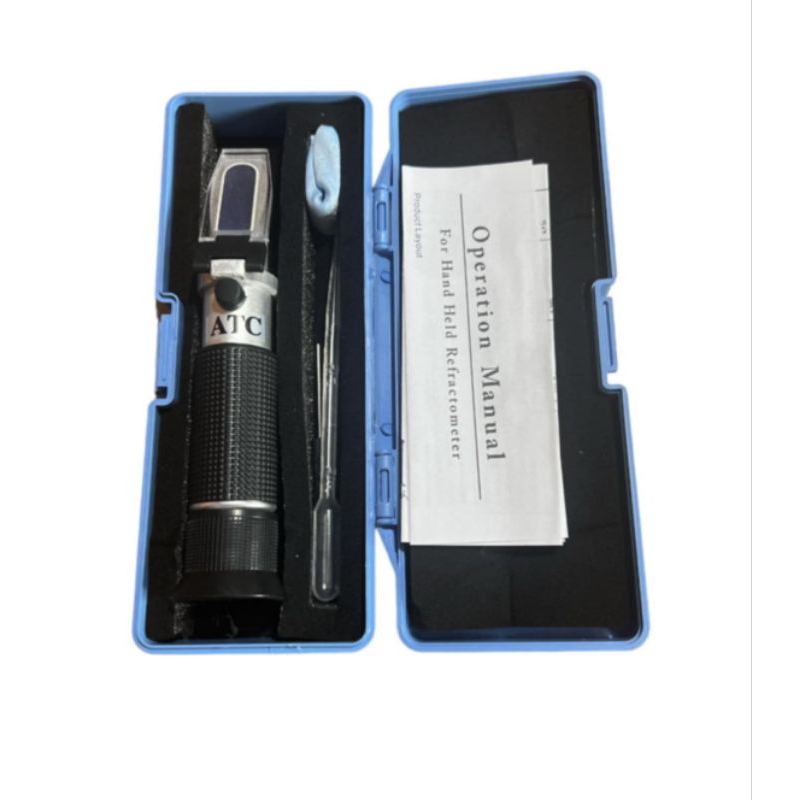 Brix ATC Refractometer Meter 0-32% For Sugar Beer Brix Test | Shopee ...