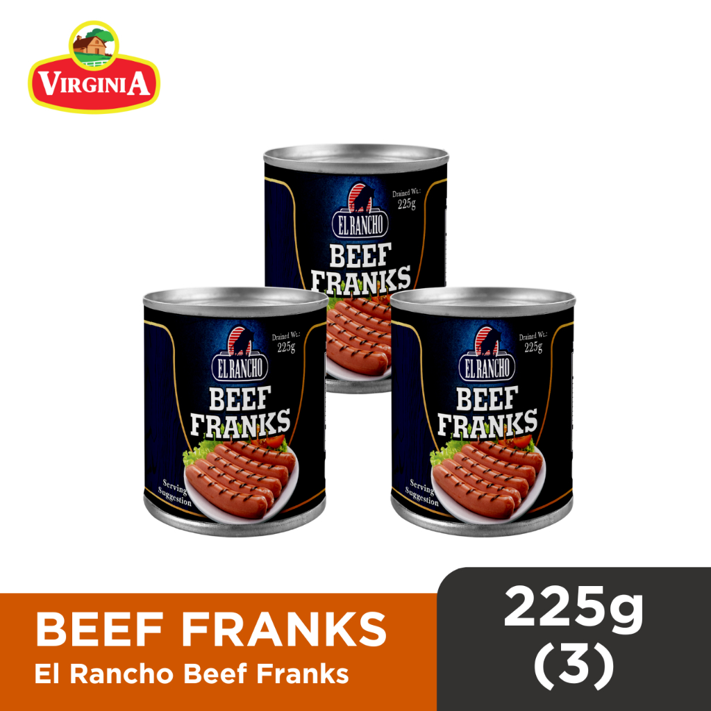 El Rancho Beef Franks 225g x 3 | Shopee Philippines