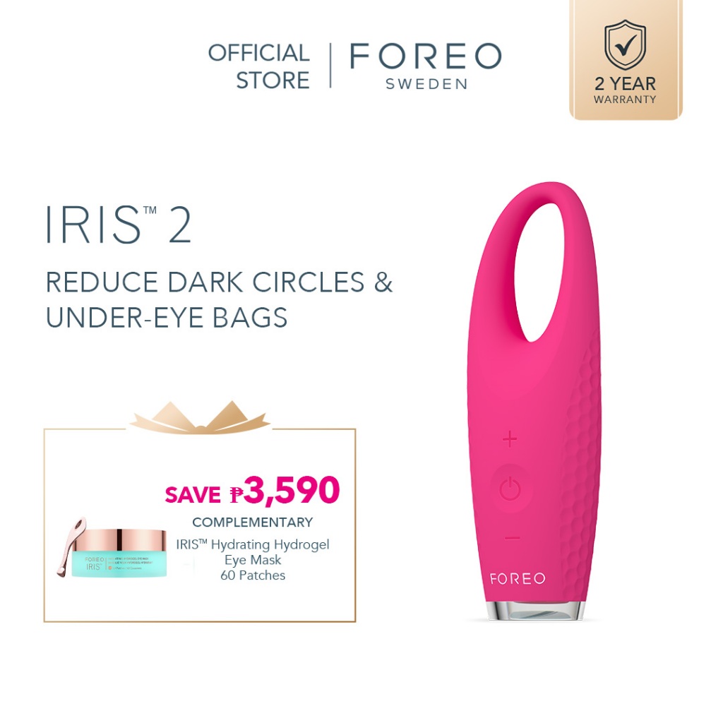 FOREO IRIS 2 Lymphatic Drainage Eye Massager - Dark Eye Circle & Eye ...