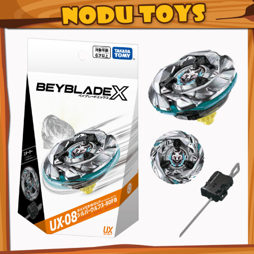 Beyblade X UX-08 Starter Silverwolf 3-80FB [Bankee Sticker] | Shopee ...