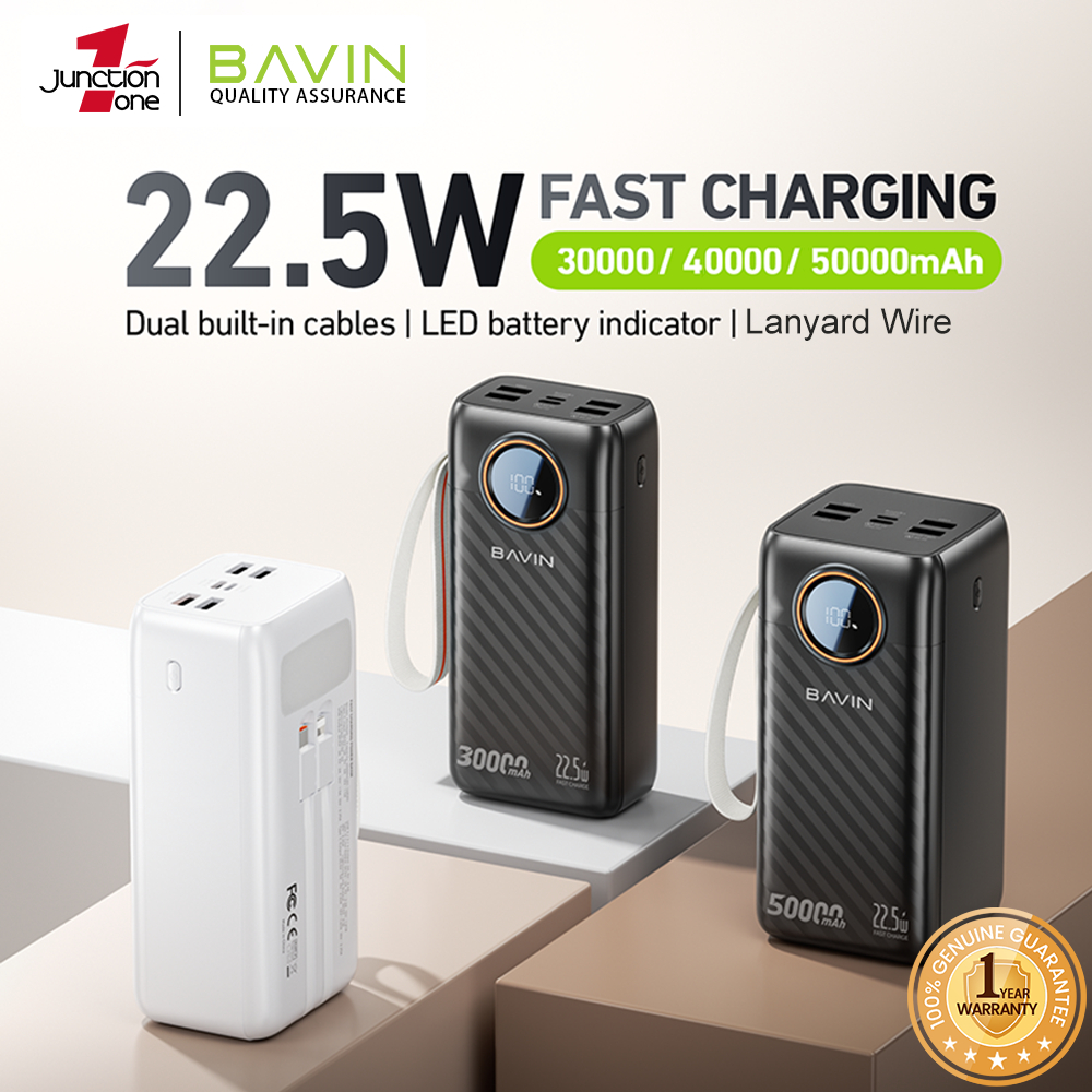 BAVIN PC1157 50000mAh 40000mAh 30000mAh Fast Charging Power Bank 22.5W ...