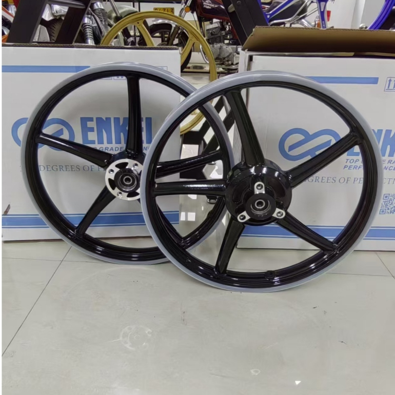 Enkei Mags 5 Spokes For Raider150 Carb/FI R150 Front Disc 4 holes Rear ...