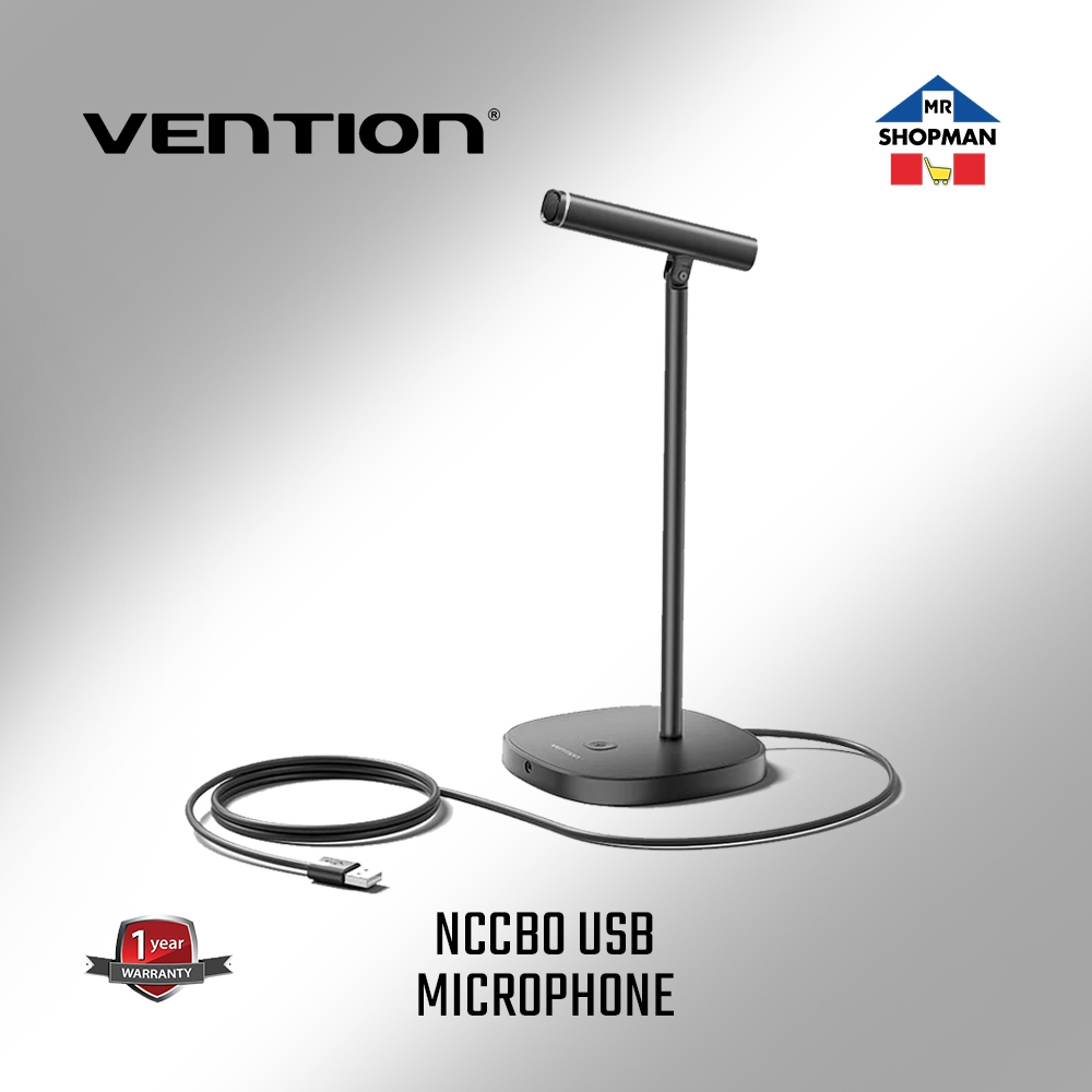 Vention NCCB0 USB Desktop Microphone with Mute Button Mic Black ...