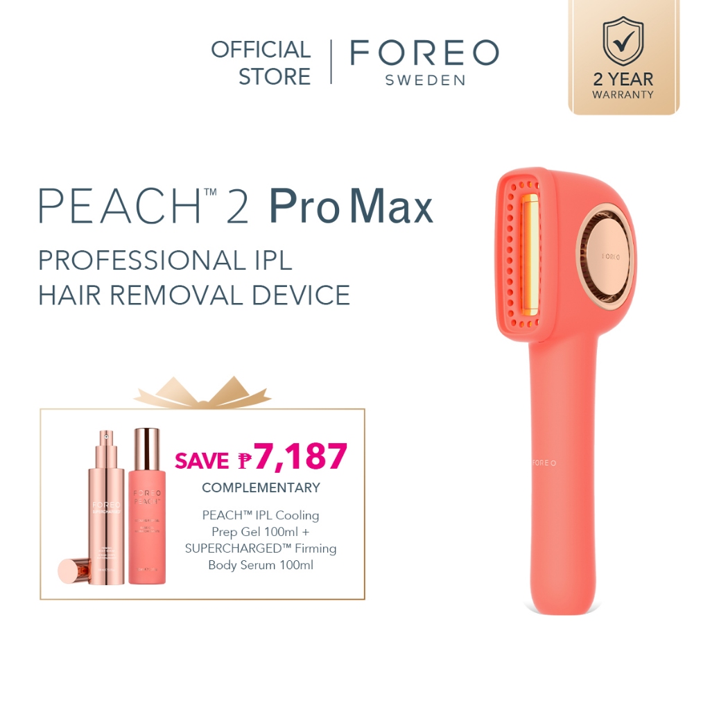 FOREO PEACH 2 Pro Max IPL Hair Removal Device - Advanced Facial Hair ...
