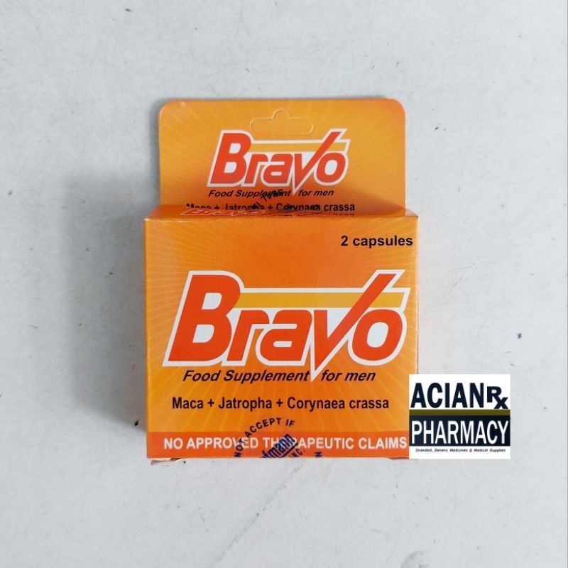 BRAVO food supplement for Men (2 caps) | Shopee Philippines