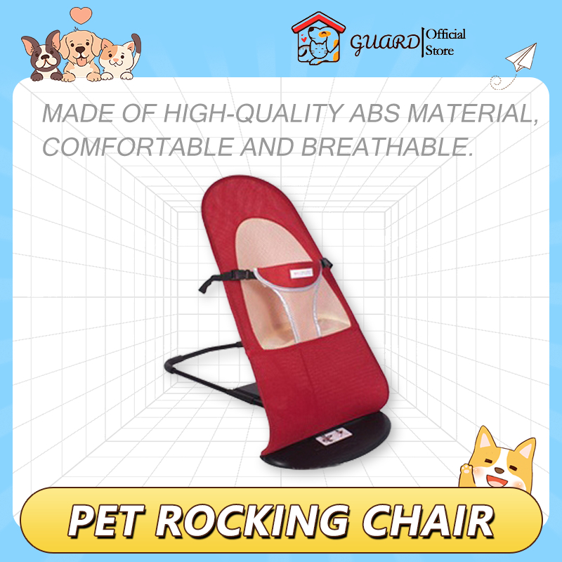 Pet Rocking Chair Dog Cat Rocking Chair Pet Sleeping Bed Foldable ...