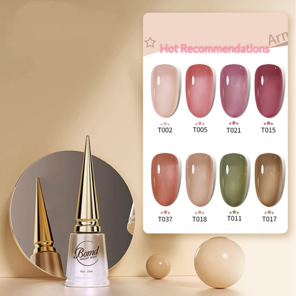 Nail Polish 15ML Jelly Color Gel Colorful Long Lasting Quick Dry ...