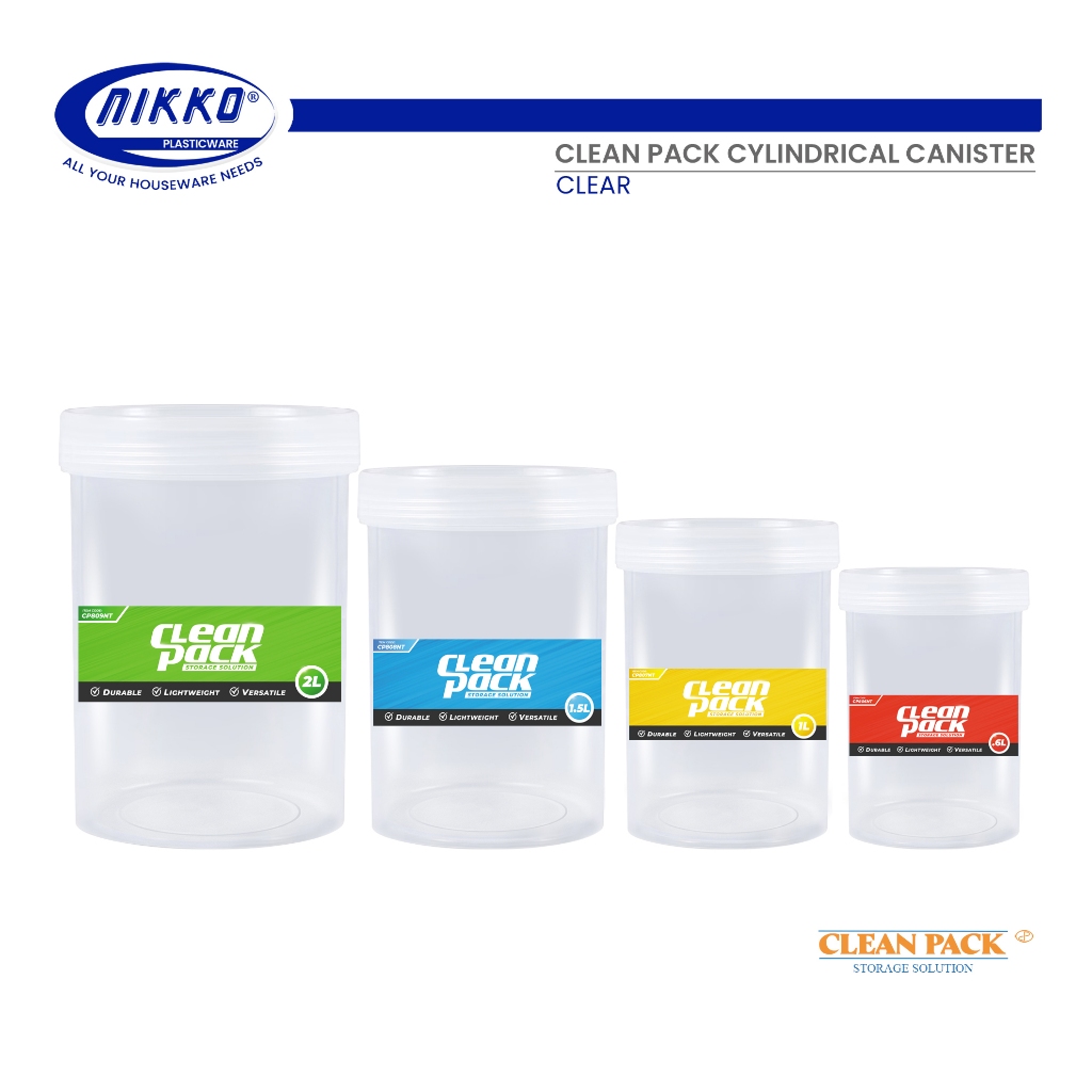 NIKKO Clean Pack Cylindrical Canister | Shopee Philippines