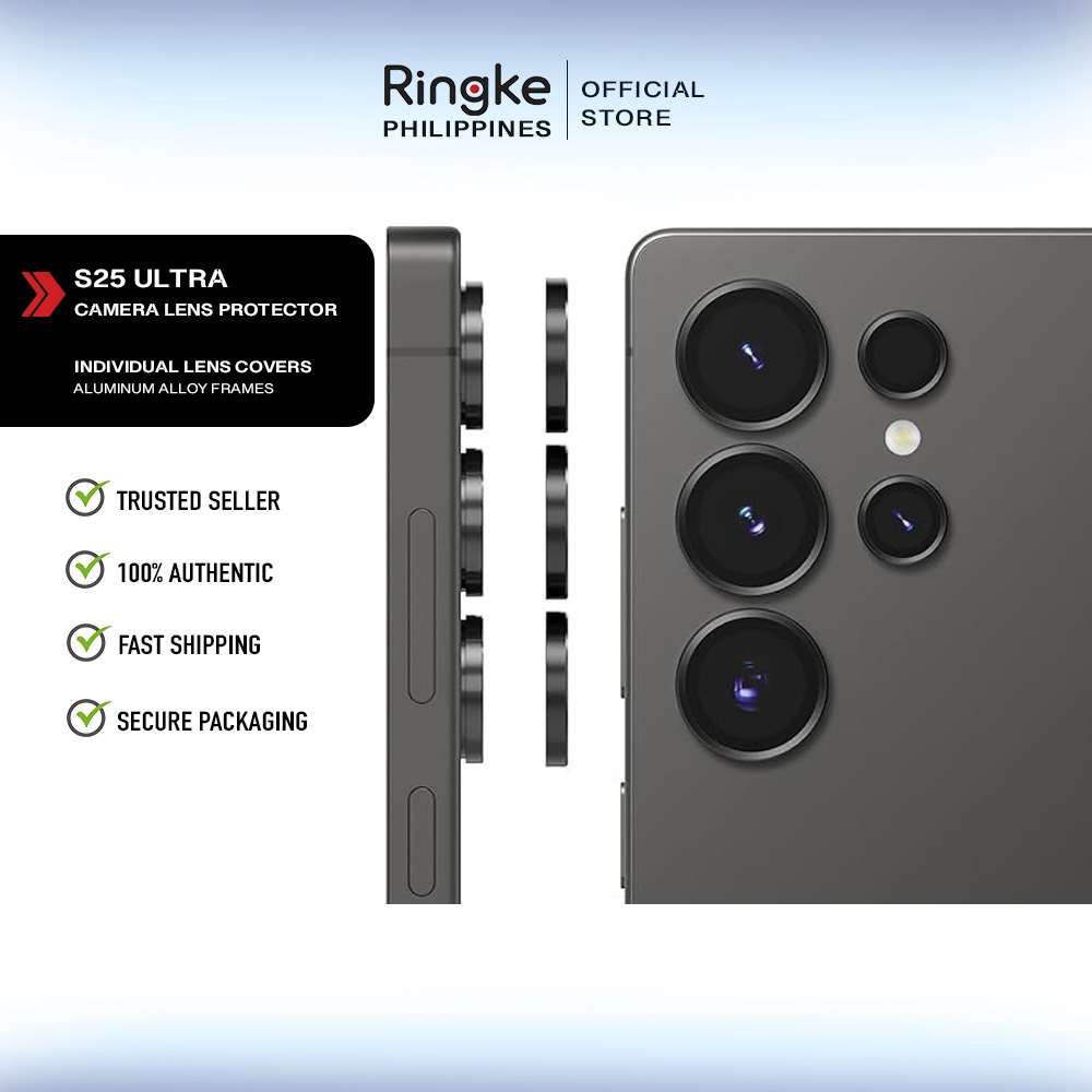 Ringke Galaxy S25 Ultra Camera Lens Frame | Metal Ring Protector Glass ...
