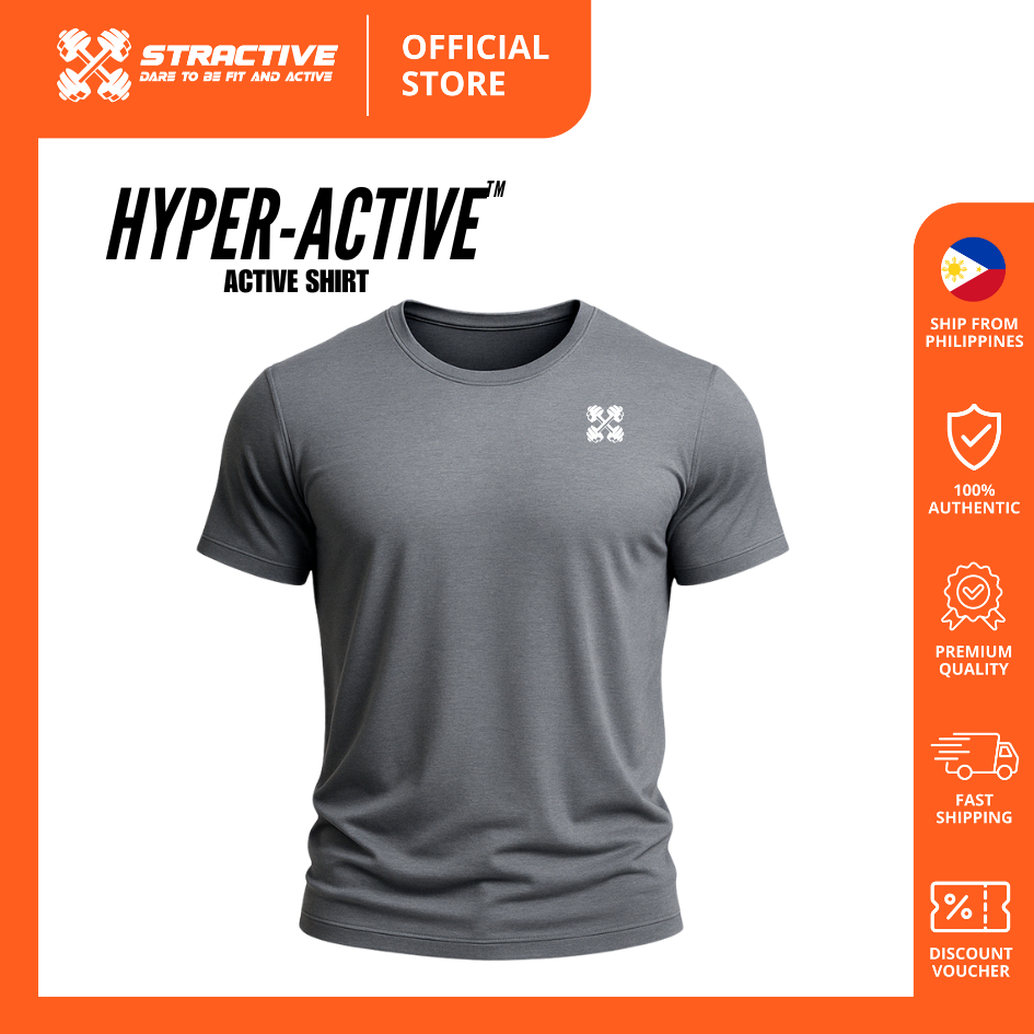 Stractive Hyper-Active Dri Fit Gym Shirt | Men's Dry Fit Workout Shirt ...