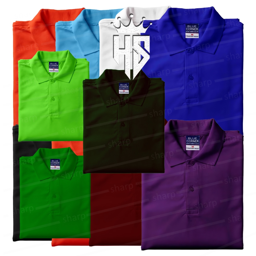 Blue Corner Polo Shirt Unisex ORIGINAL | Shopee Philippines