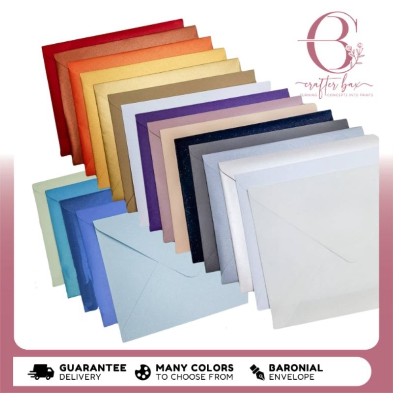 5R 120gsm Baronial Envelope For Wedding Invitation, Debut, Birthday ...