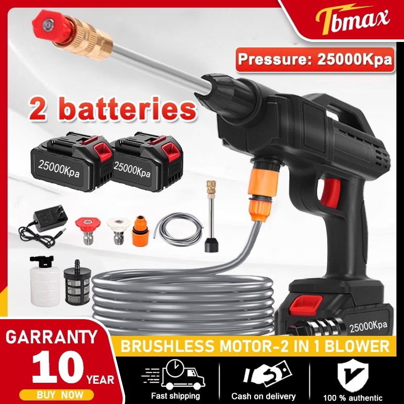 NICEDAYS Portable Water Pressure Washer Wireless Car Washers Cordless ...