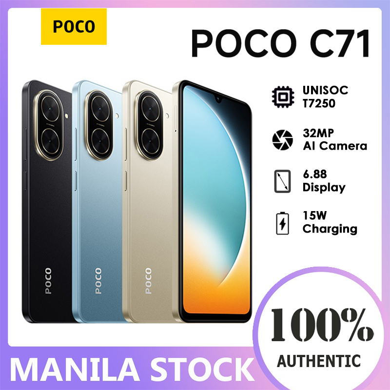 POCO C71 Global Version Octa-core UNISOC T7250 6.88" Display 32MP AI ...