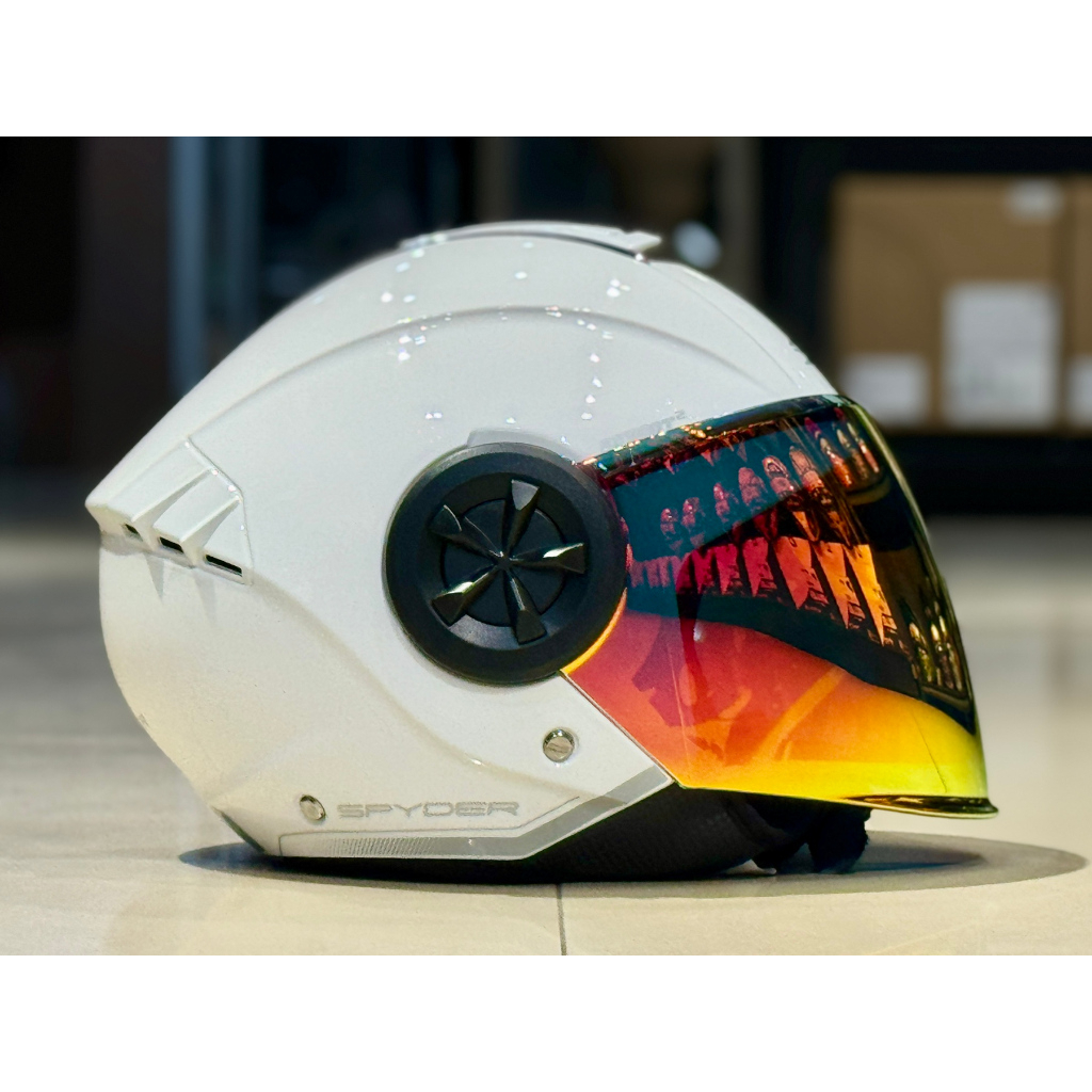 Spyder Reboot 2 V2 Half Face Single Visor Helmet with Free Extra Clear ...