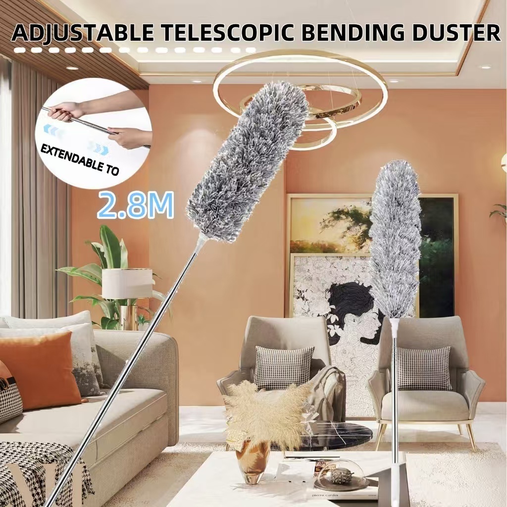 280CM Microfiber Duster for Cleaning Extension Pole Telescoping Duster ...