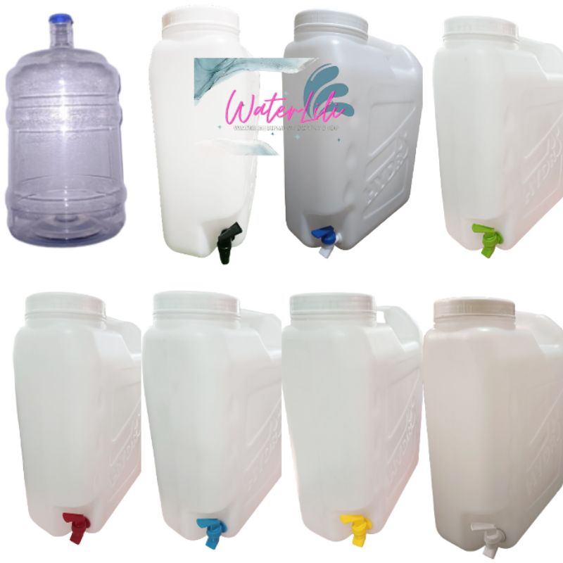 White Color Water Gallon Container 20liters/5gal | Shopee Philippines