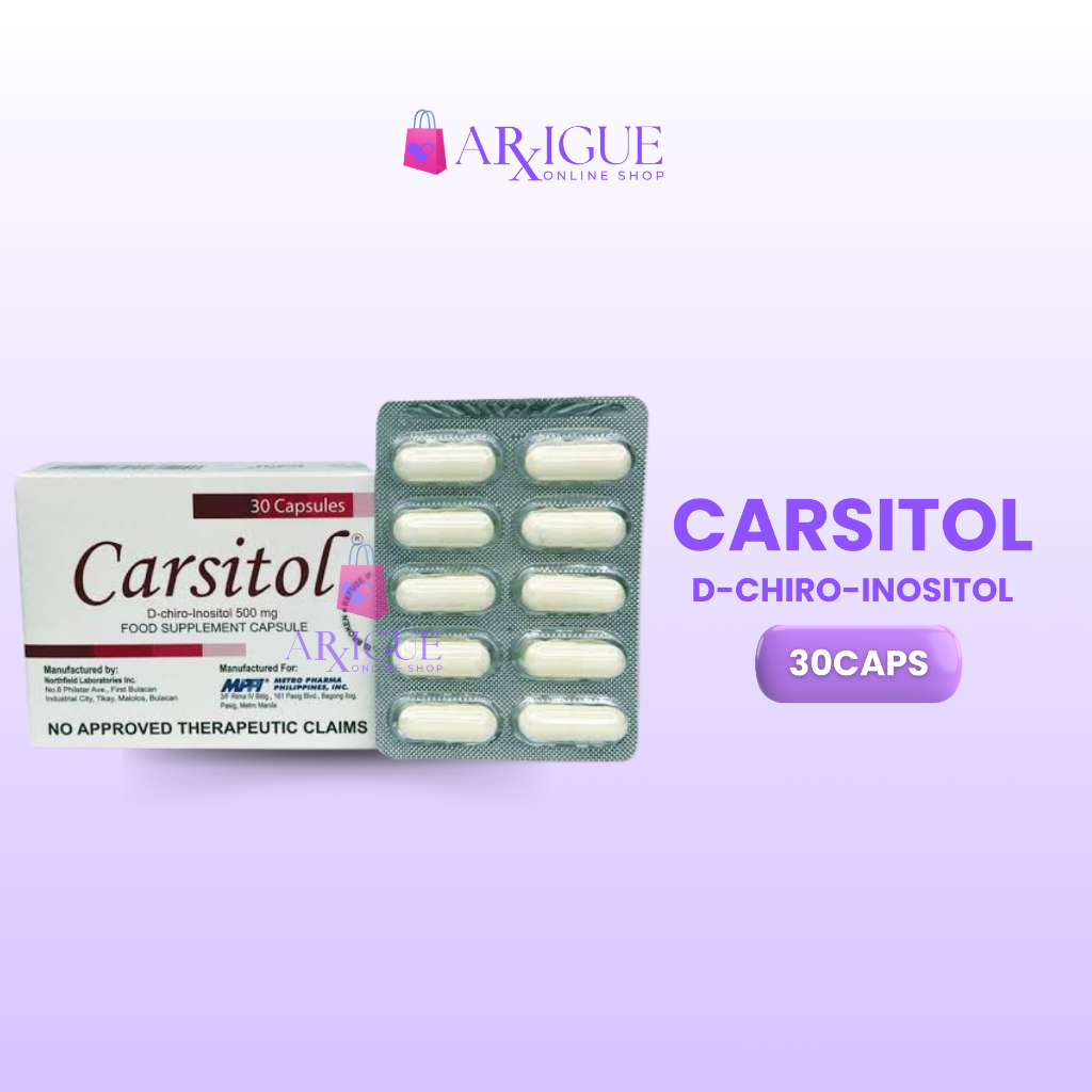 CARSITOL [D-chiro-Inositol 500 mg Food Supplement Capsule] (30 capsules ...