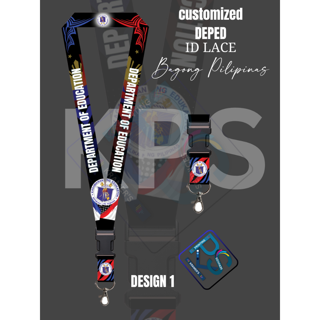 Customized Deped Id lace Bagong Pilipinas Inspired Lanyard | Shopee ...