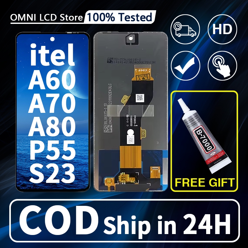 LCD For itel A80 / A70 / A60 / A60S / P65 / P55 (4G/5G) / S23 / S24 set full screen replacement ...