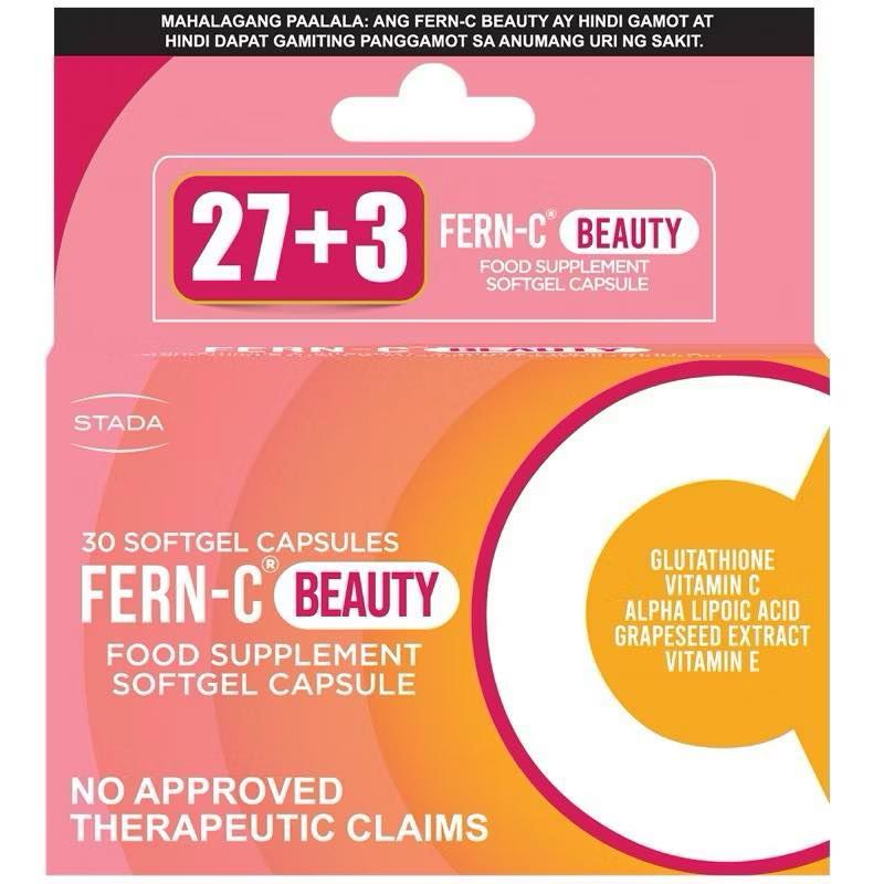 FERN C BEAUTY GLUTATHIONE Food Supplement 30's and 10's | Shopee ...