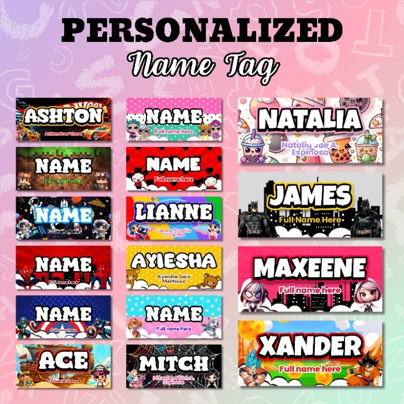 Personalized Name Tag - Laminated or PVC | Shopee Philippines