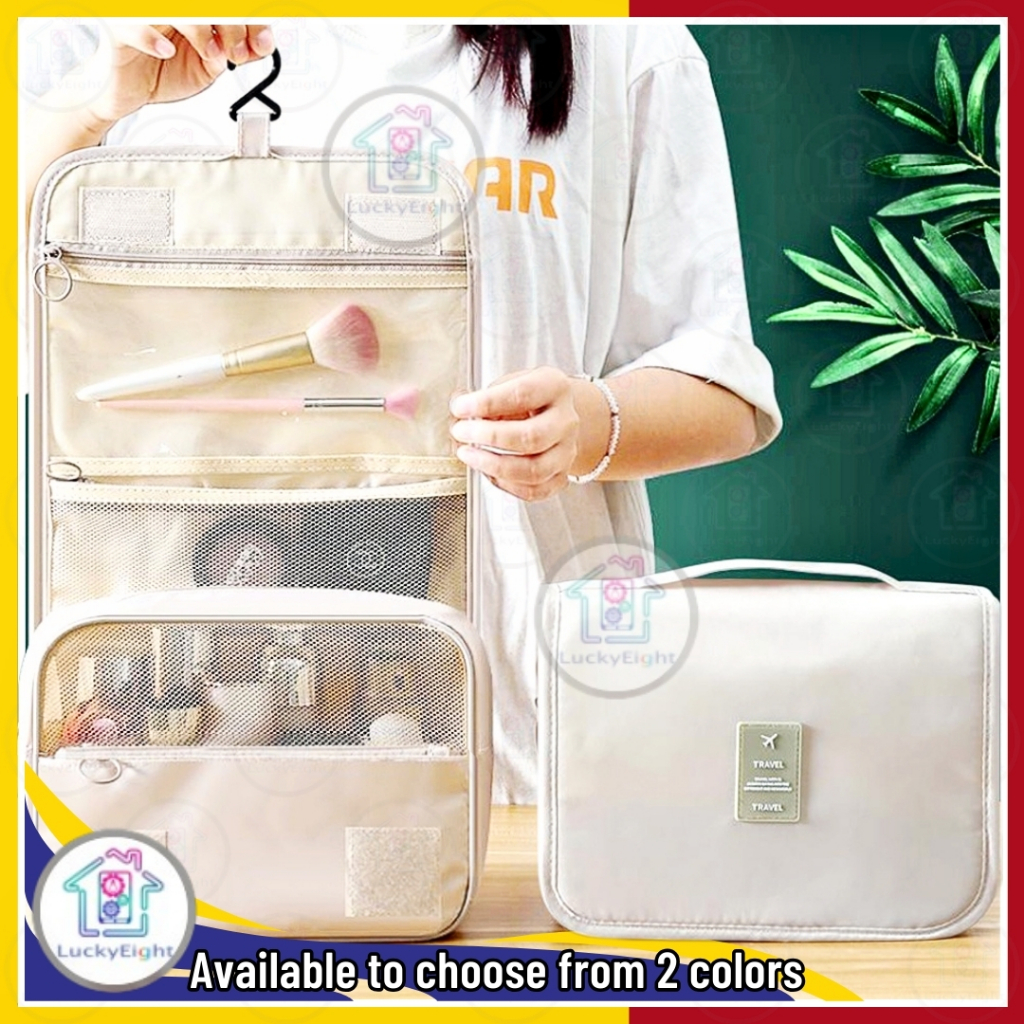 Toiletry Large Bag Hanging Cosmetic Storage Make Up Travel Pouch ...