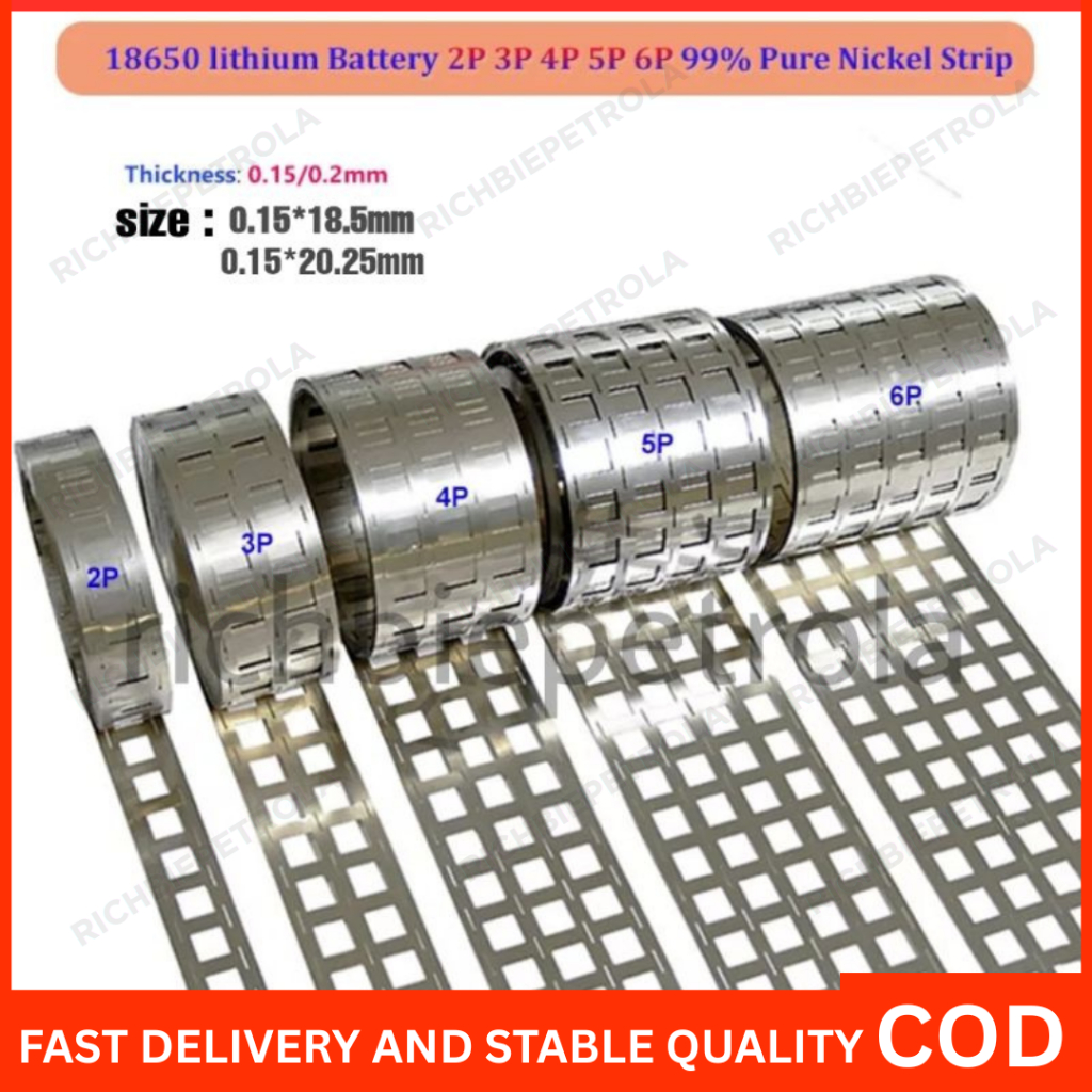 1M Nickel Strip 18650 3p/4p/5p/6p/7p 0.15mm Thickness for 18650 Lithium Battery Pack Spot ...