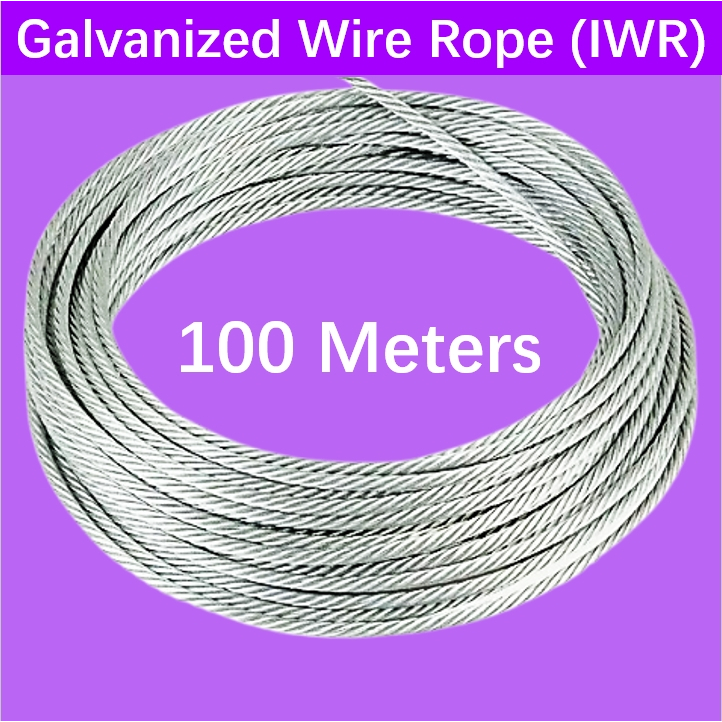 Mago 100 Meters 8mm Galvanized Steel Wire Rope Iron Core (Wire Type ...