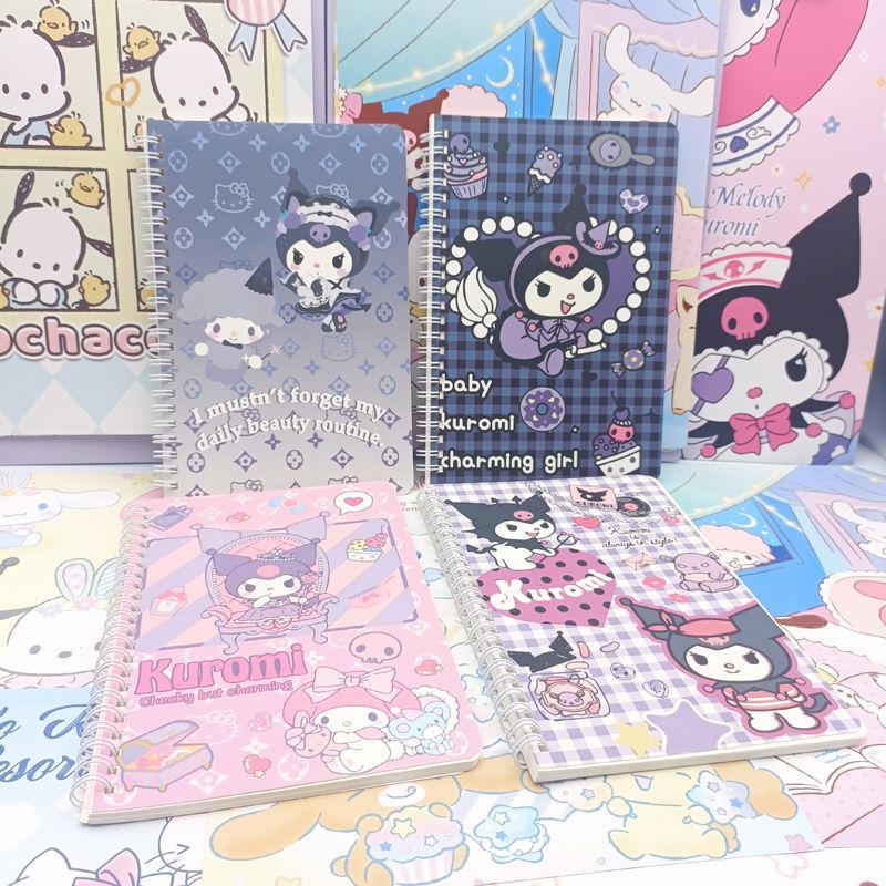 A5 Kuromi spiral notebook Pom Pom Purin high value notepad student ...