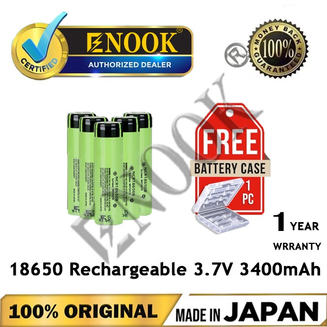 ENOOK 18650 Rechargeable Battery Original Lithium Battery 3.7v 3400mAh ...