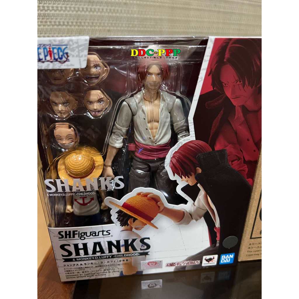 S.H.Figuarts SHANKS & MONKEY.D.LUFFY - CHILDHOOD - ONE PIECE BANDAI Spirits (SEALED) | Shopee ...