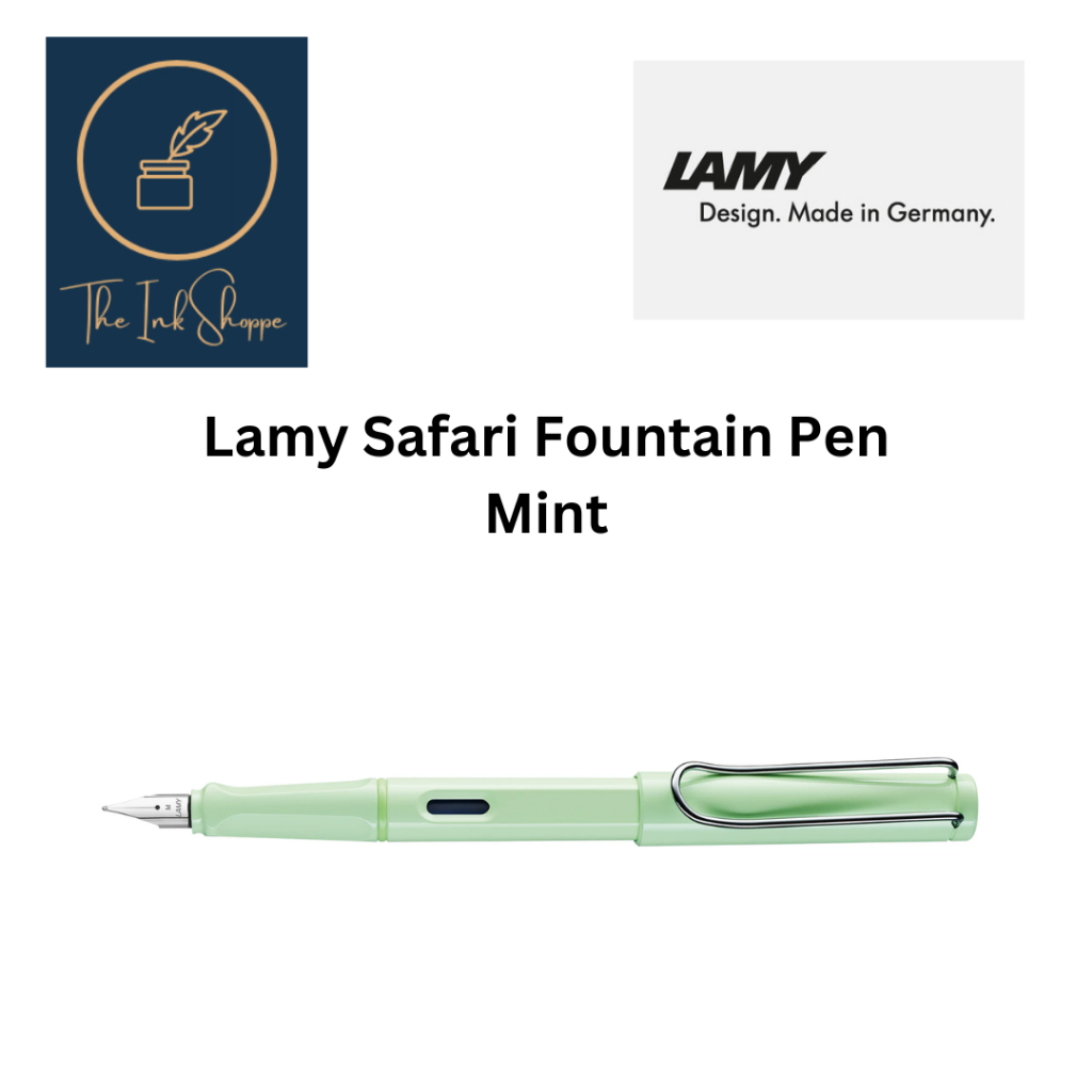 Lamy Safari Mint Glaze Fountain Pen Extra Fine Nib (EF) | Shopee ...