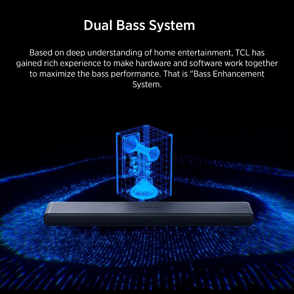 TCL TV S45H Wireless Pro All-in-One 2.0 channel Soundbar Speaker System ...