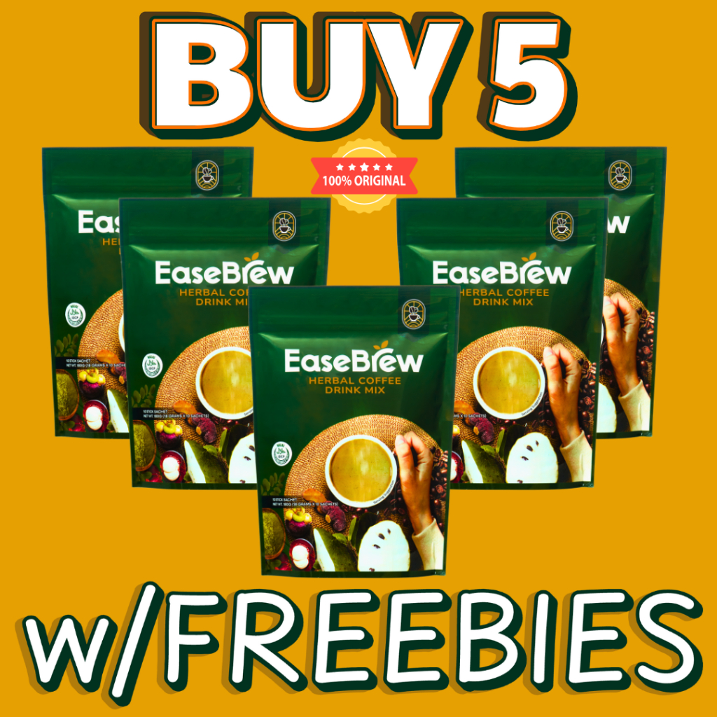 5 BOX Easebrew Herbal Coffee Drink Mix 100% Organic ( The Original ...