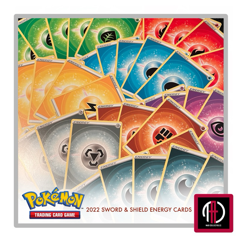 Pokemon TCG - 2022 SwSh Sword & Shield Energy Cards Bundle | Shopee ...