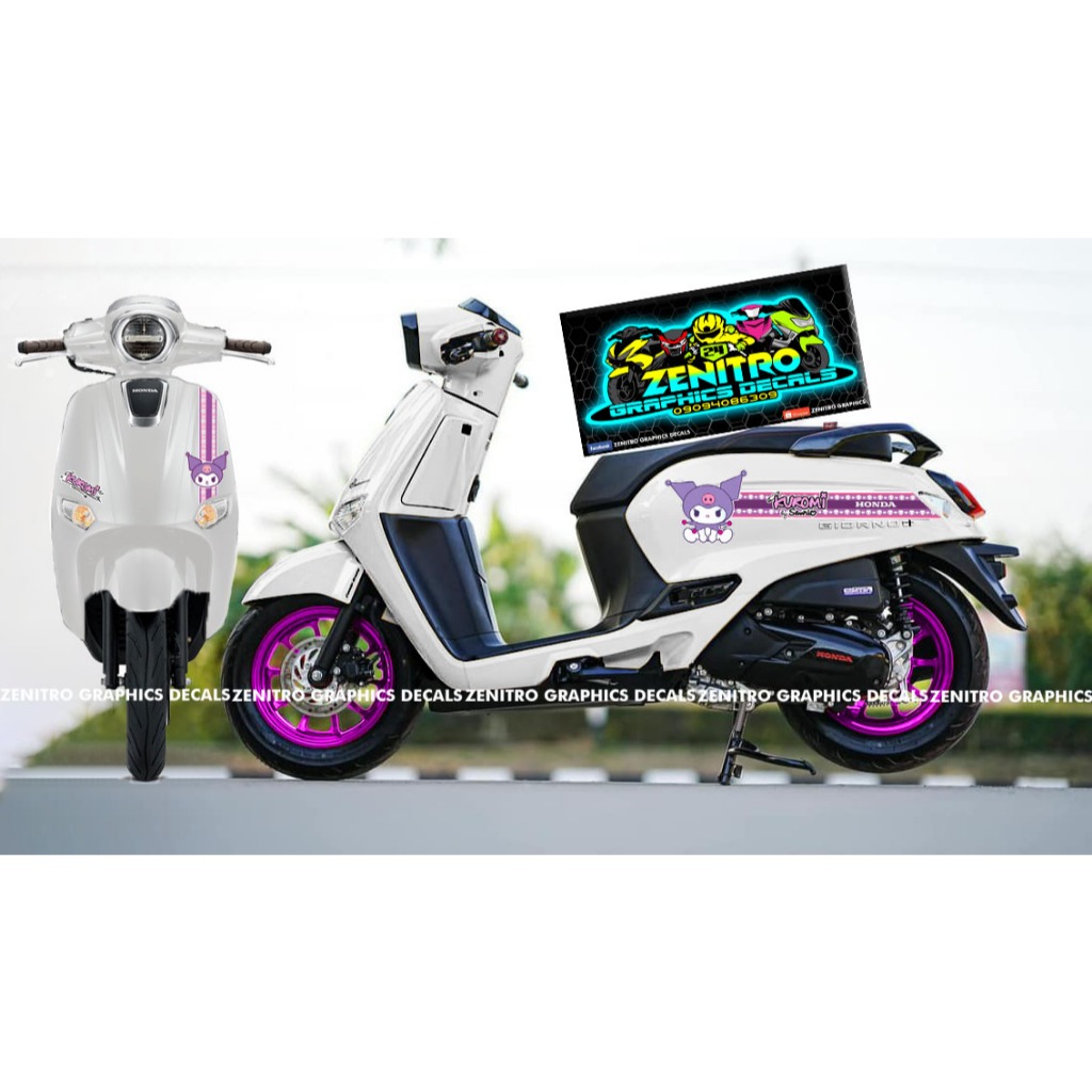 KUROMI DECALS FOR HONDA GIORNO (ZENITRO GRAPHICS DECALS) | Shopee ...