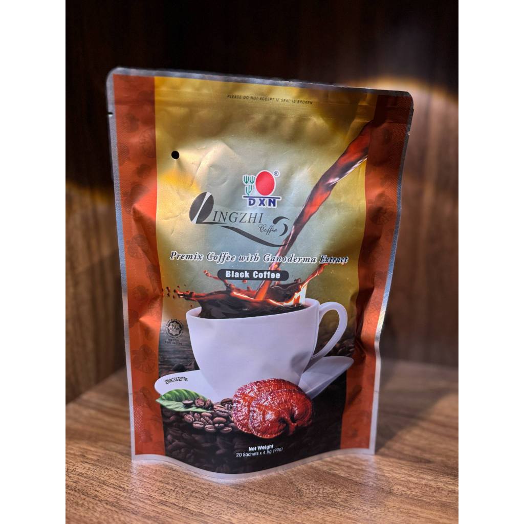DXN Lingzhi Black Coffee Premix Coffee with Ganoderma Extract | Shopee ...