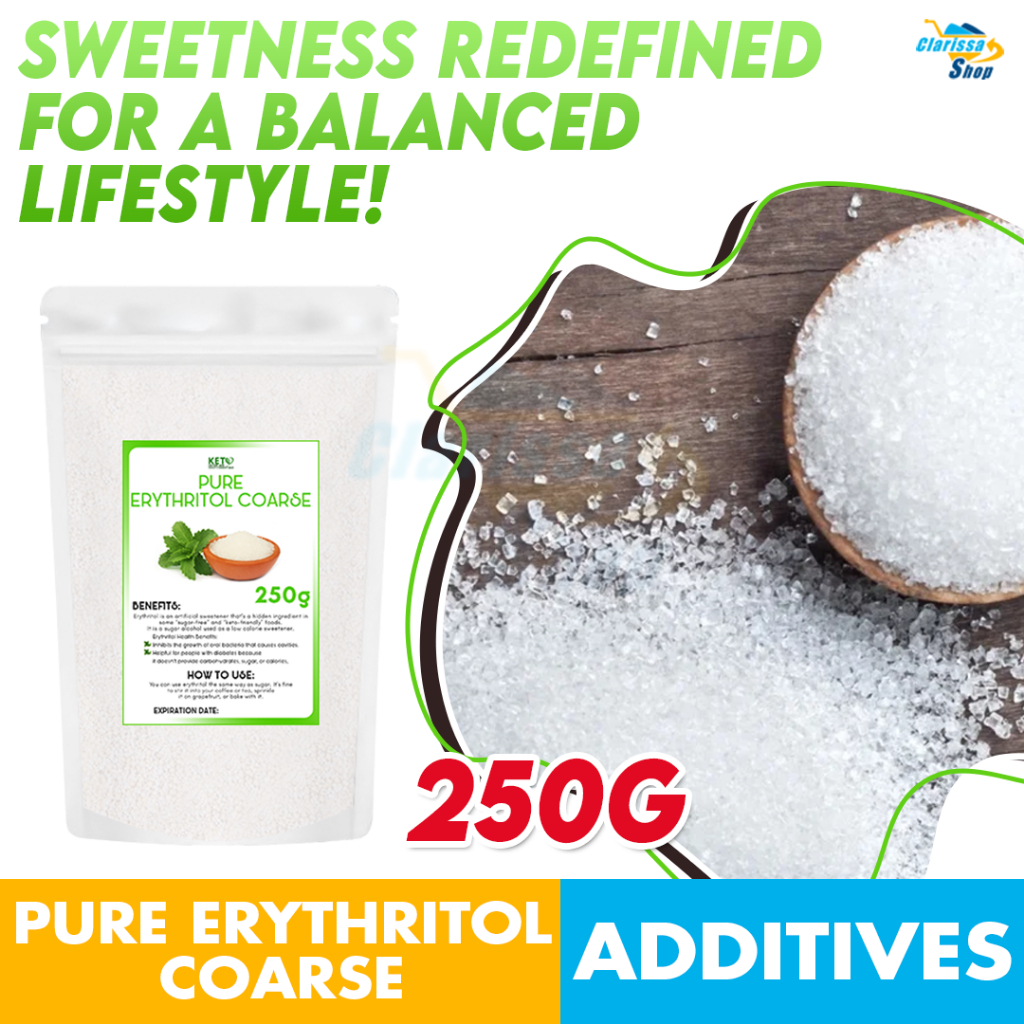 COARSE PURE ERYTHRITOL — Sweetener, Sugar Substitute | Shopee Philippines
