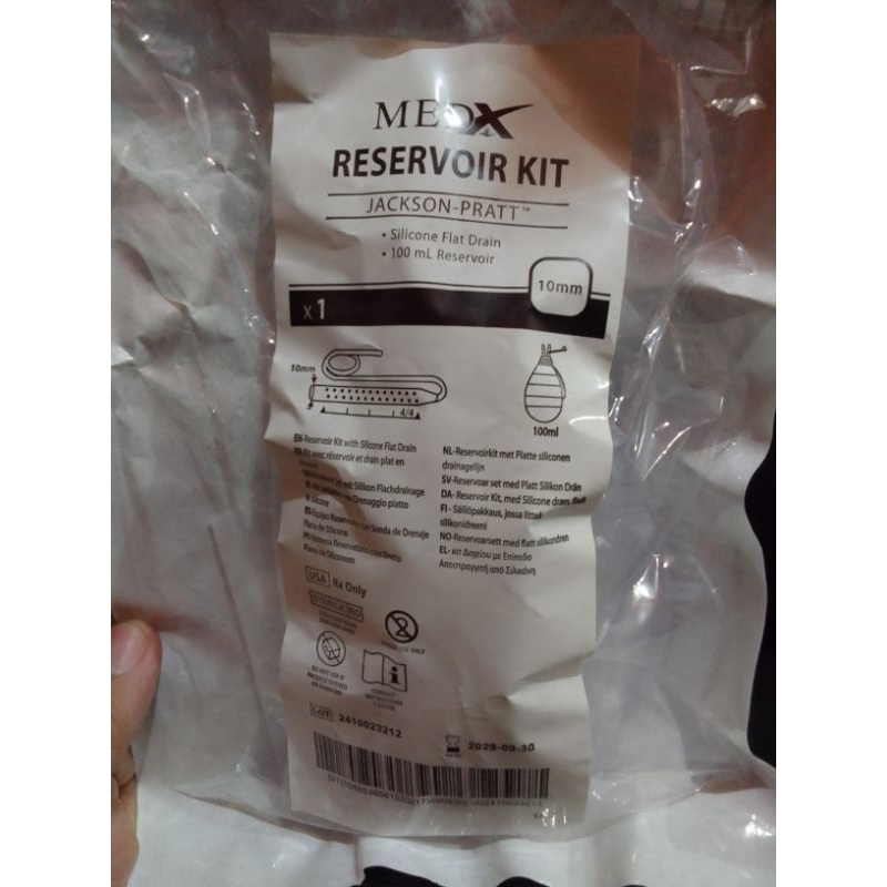 Jackson pratt( jp drain) 100ml 10mm sterile, silicone flat drain ...