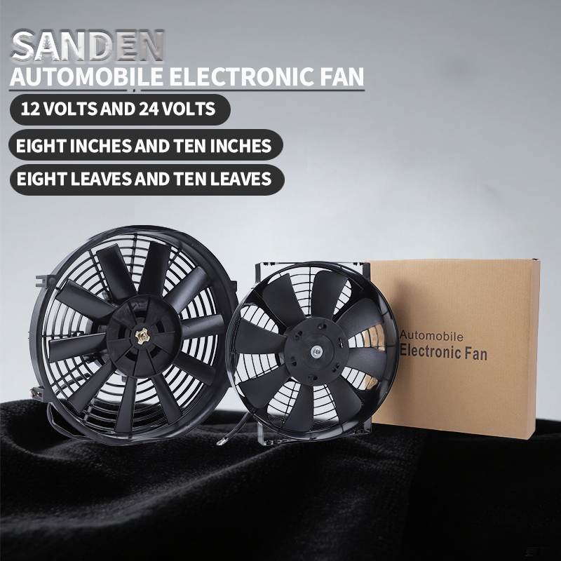 SANDEN Auxiliary Fan For Car Aircon 12V/24V 80W 8/10 blades Push/Pull ...