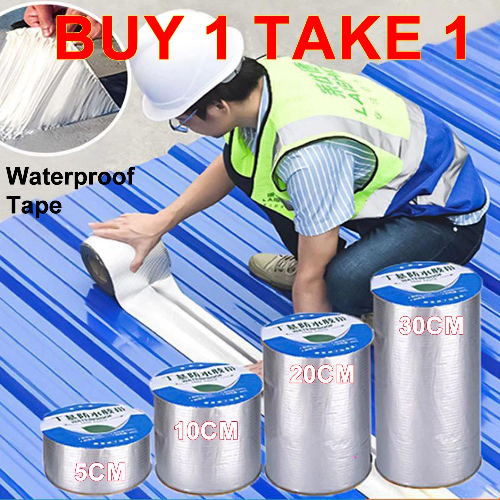 Aluminum Foil Butyl Waterproof Tape For roof leak Roof Sealant Wall ...