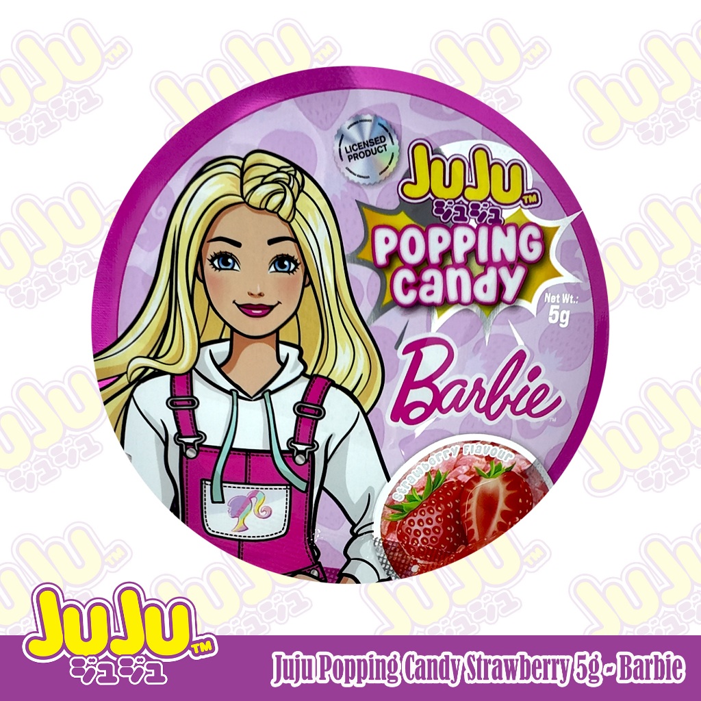 Juju Popping Candy Strawberry Flavor 5g - Barbie | Shopee Philippines