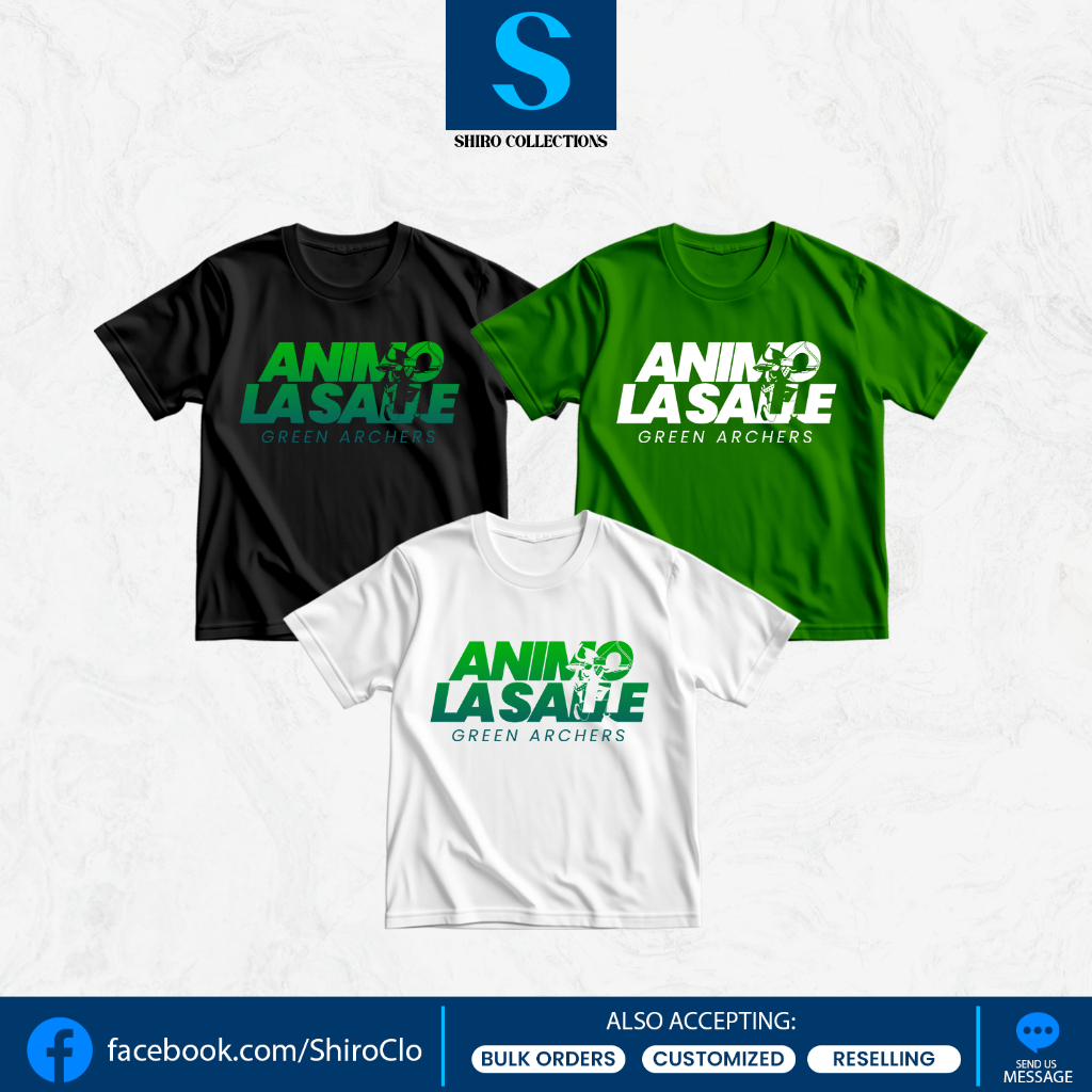 DLSU design tshirt Animo Lasalle green archer 3 inspired tshirt cotton ...