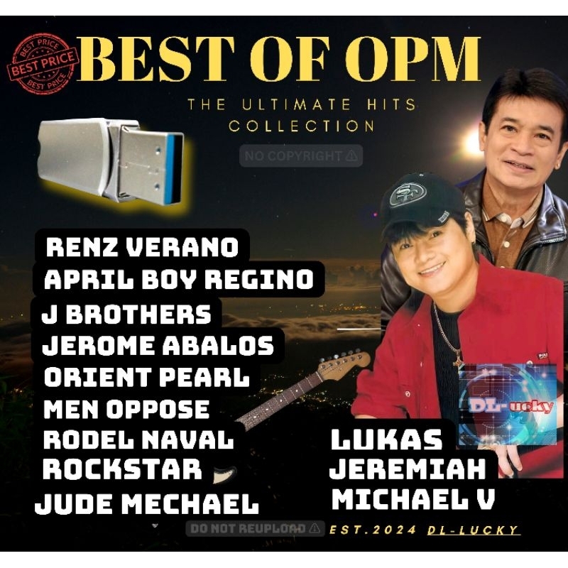 Opm Music Collection Downloaded In Usb Flash Drive Available In 8Gb ...