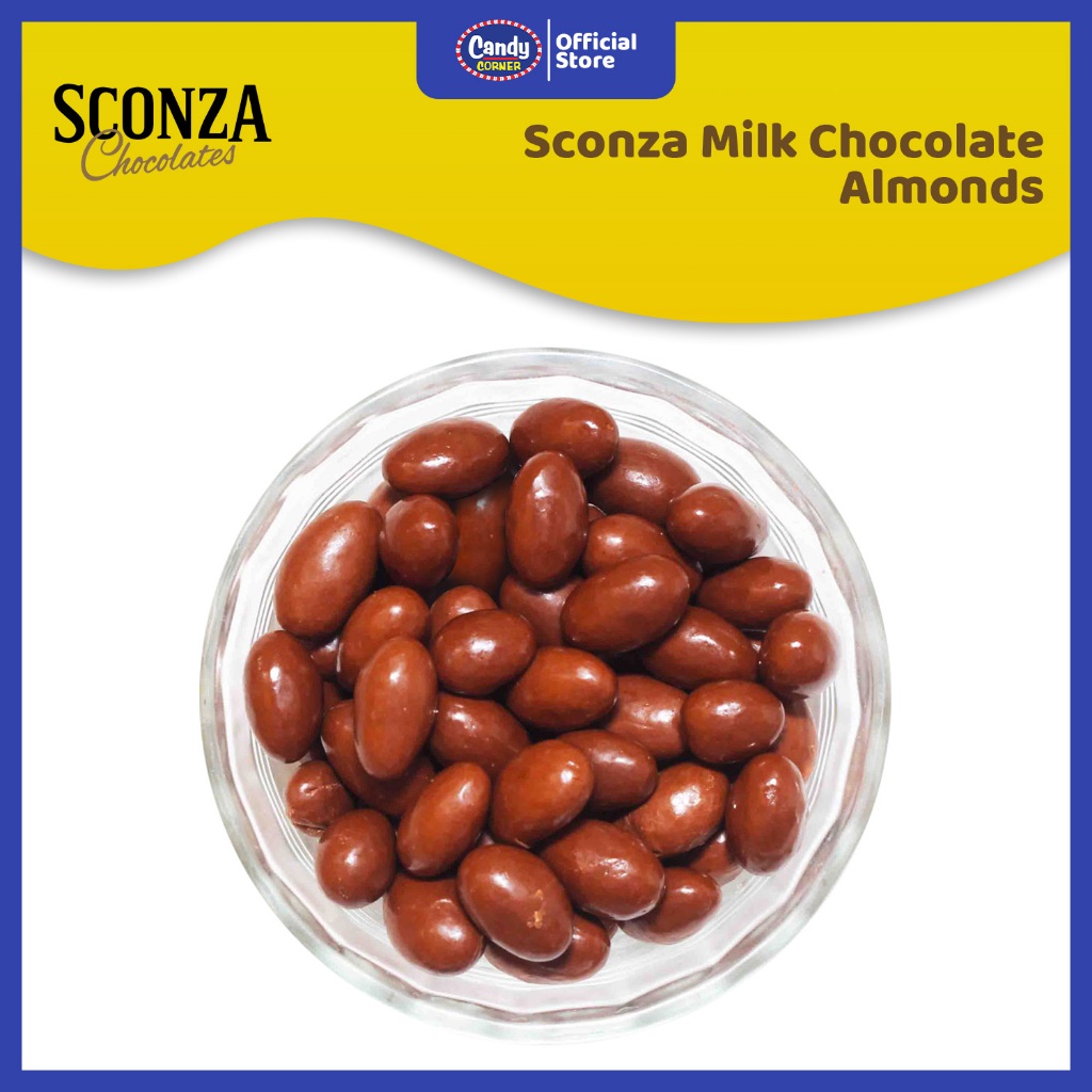 Sconza Milk Chocolate Almonds 150g | Shopee Philippines