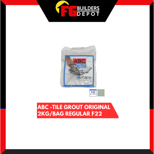 ABC -TILE GROUT ORIGINAL 2KG/BAG REGULAR F22 | Shopee Philippines