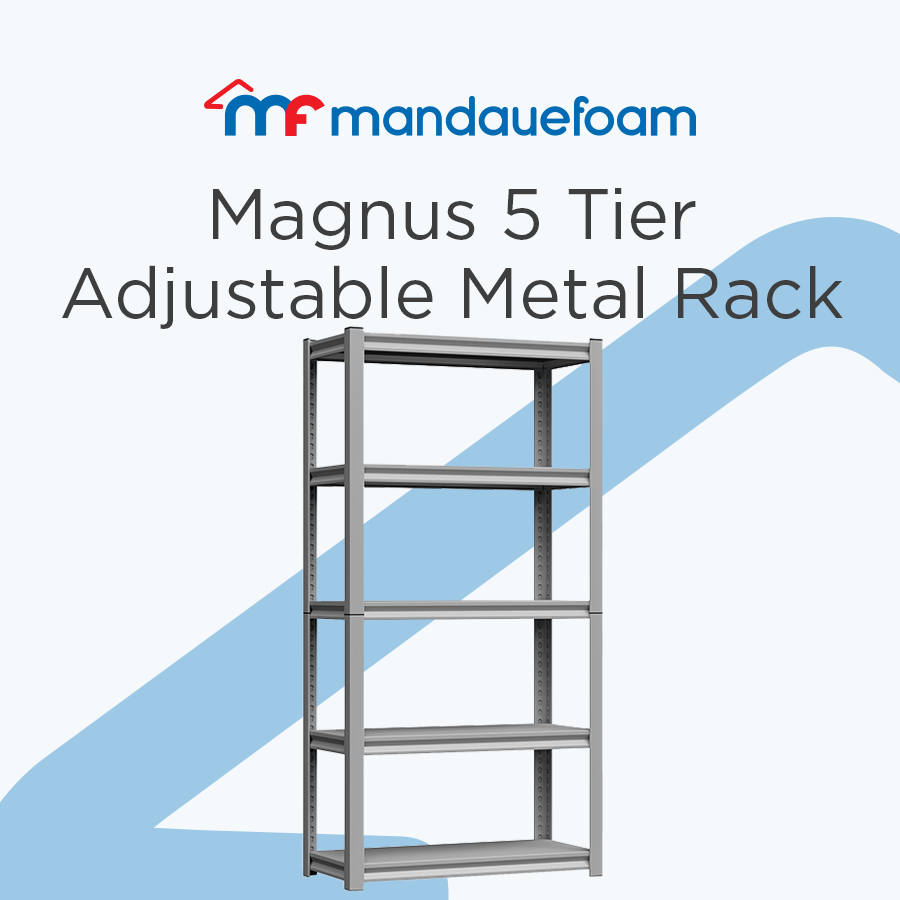 Mandaue Foam Magnus 5 Tier Adjustable Metal Rack | Shopee Philippines