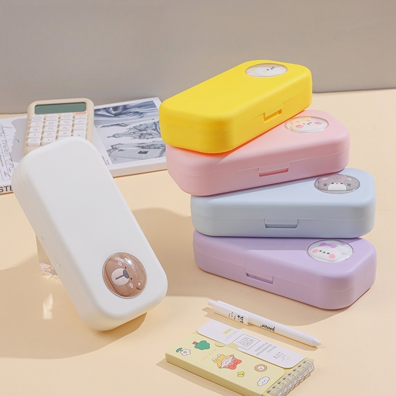 Macaron Pencil Box Stationery Storage Gifts Pencil Case Stationery ...