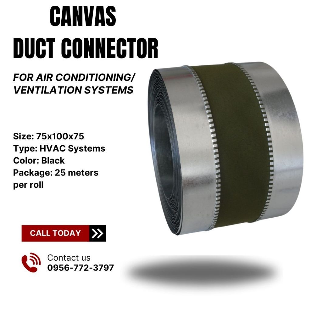 Canvas Flexible Duct Connector, 25meters per roll, For Ventilation ...